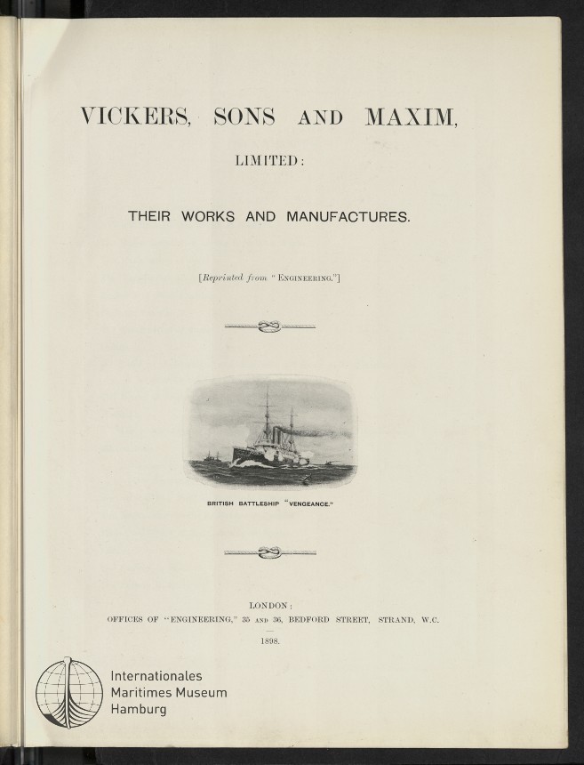 Vickers, Sons, and Maxim, Limited: Their Works and Manufactures.