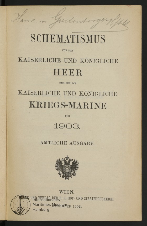 Schematism for the Imperial and Royal Army and for the Imperial and ...