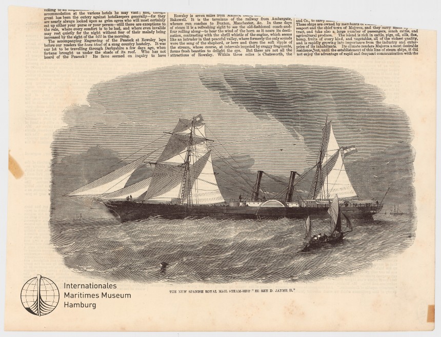 The new spanish royal mail steam-ship 'El Rey D. Jayme II ...